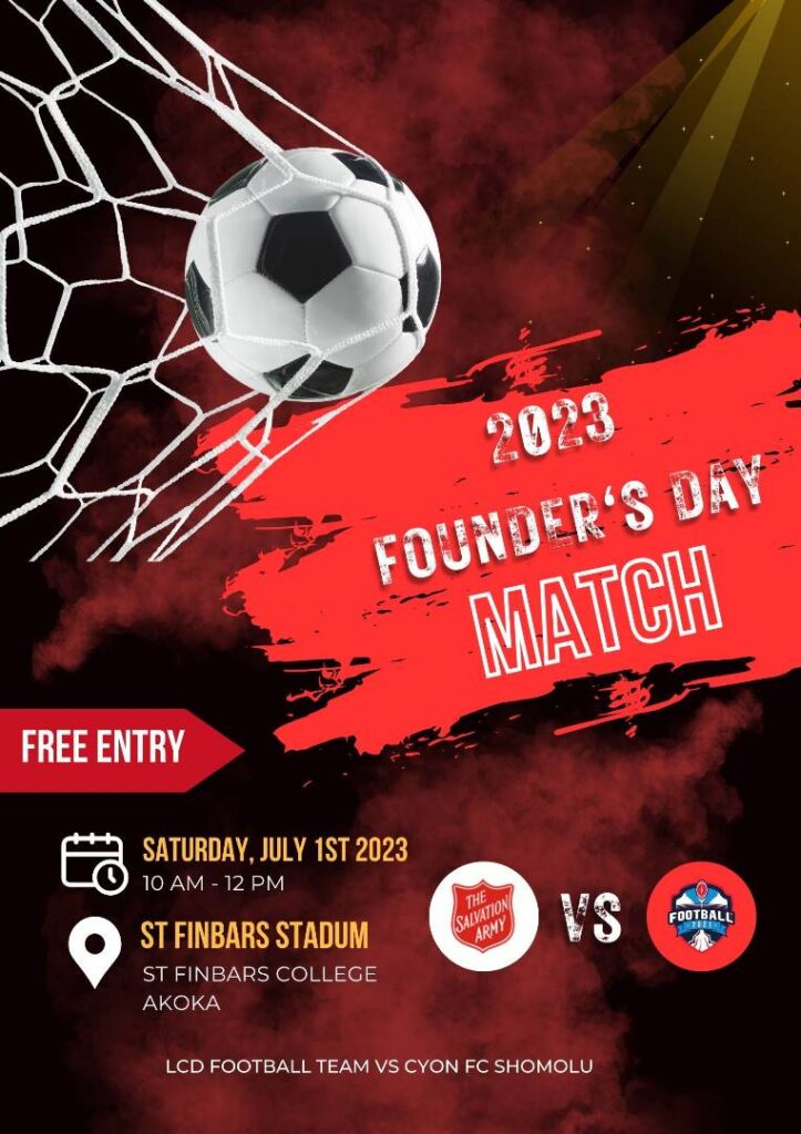 Salvos Tackle Papis In Salvation Army Founders Day Football Match In ...