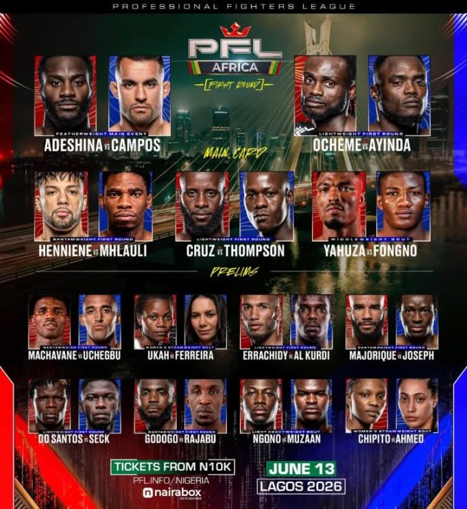 PFL Nigeria Delivers Bangers as Ignacio Campos Submits Wasi Adeshina in ...