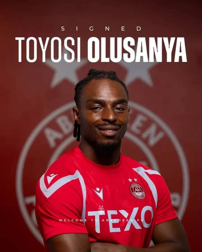 Nigerian Striker Toyosi Olusanya Completes Permanent Move to Aberdeen ...
