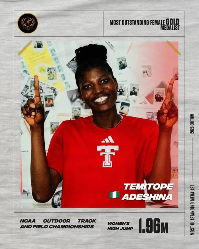 Temitope Adeshina Caps Unbeaten Season with NCAA Gold, Earns Athletic ...