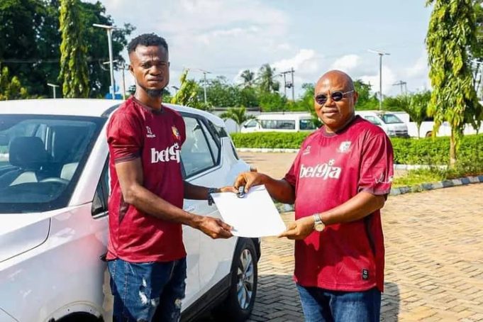 Kunle Soname Rewards Victor Mboama with Brand-New Car After Joint Top ...